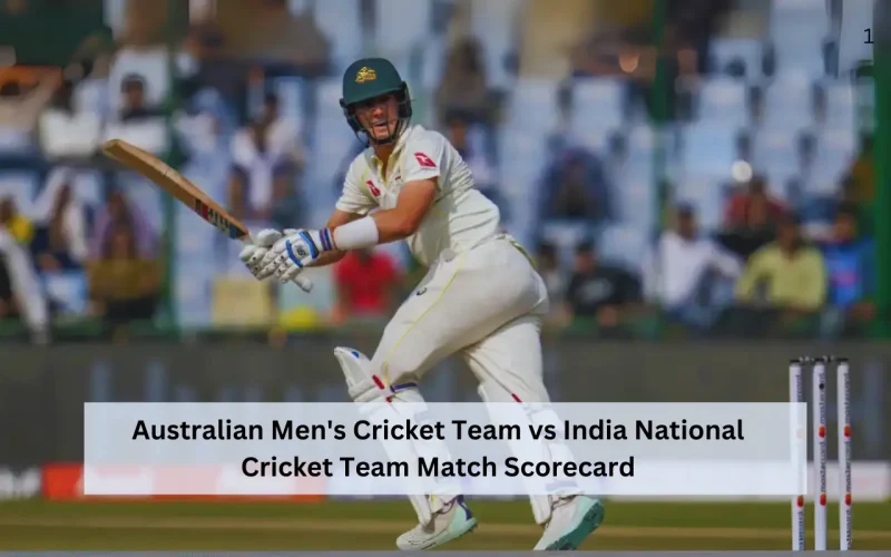 Australian Men's Cricket Team vs India National Cricket Team Match ...